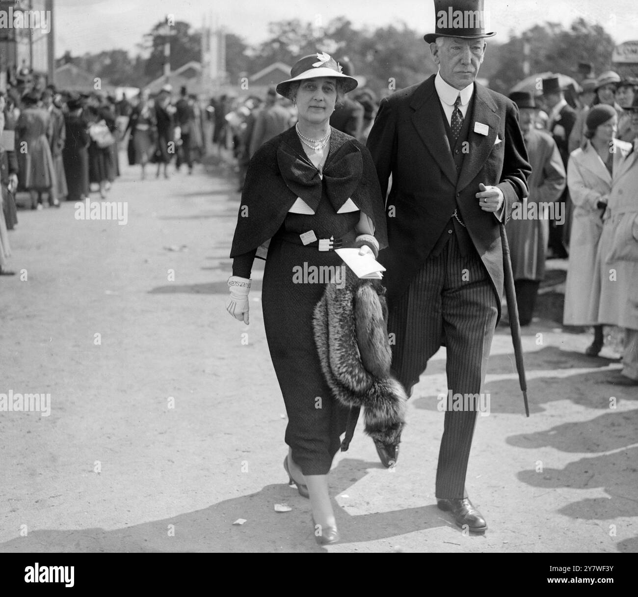At the Royal Ascot race meeting , Lord and Lady Craigavon 1935 Stock ...
