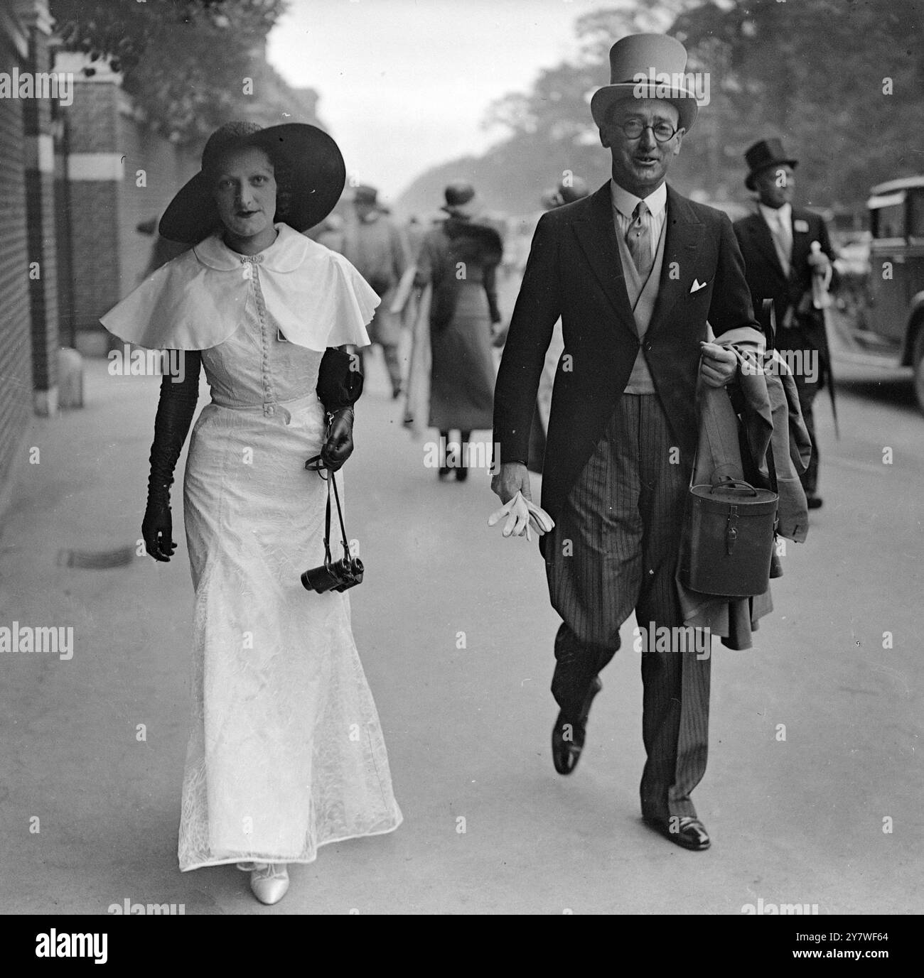 The Royal Ascot race meeting . Mr and Mrs Scobie . 1934 Stock Photo - Alamy