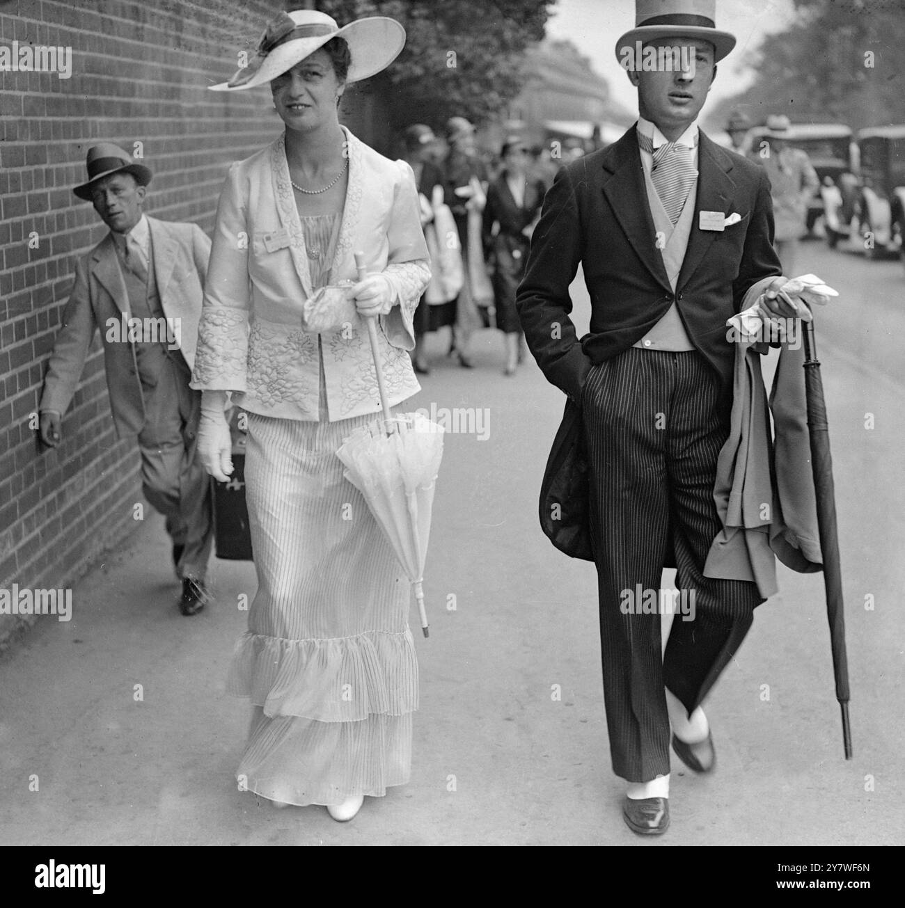Arriving for the Royal Ascot race meeting - Mr and Mrs John Bryans ...