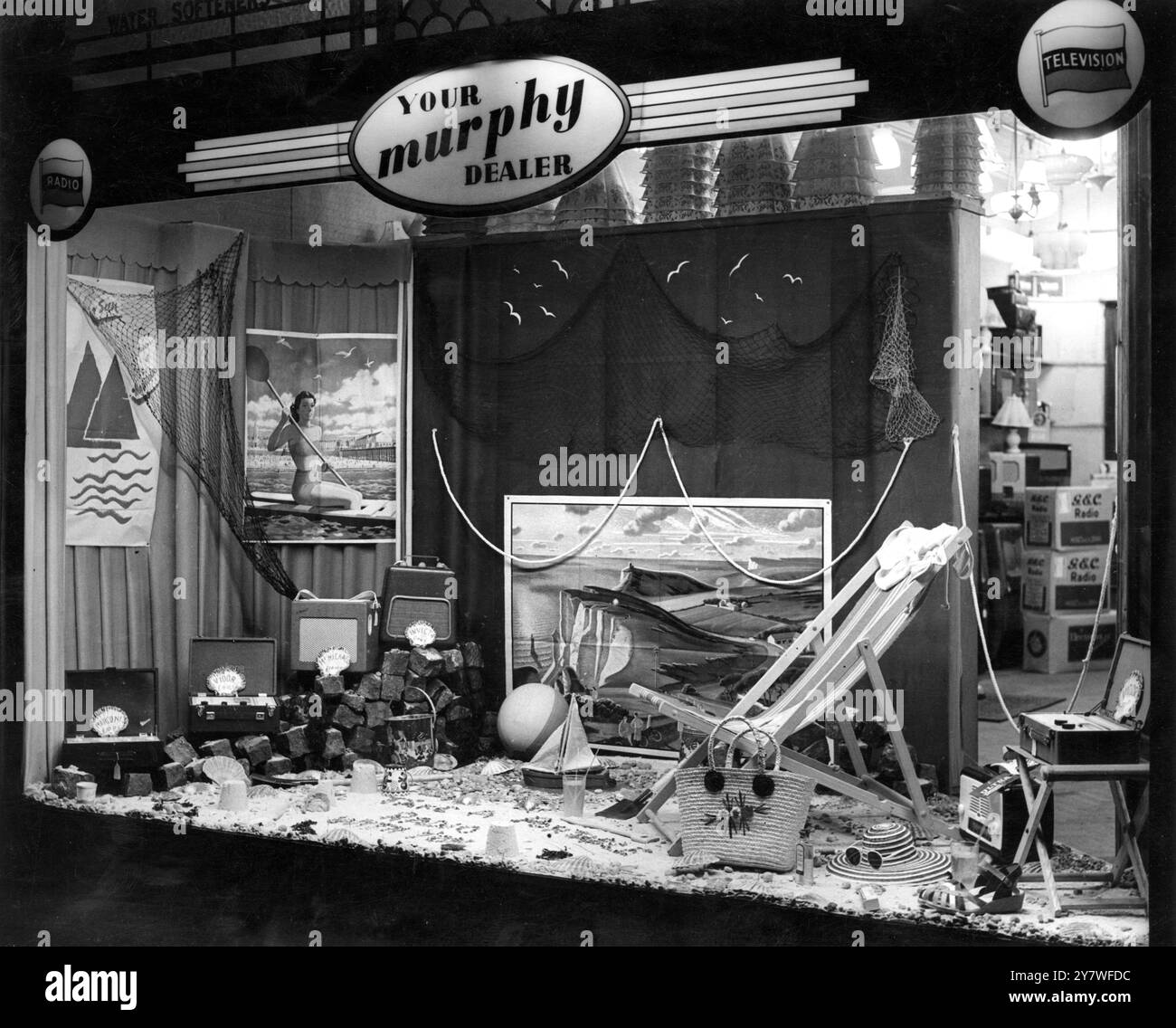 Shop window display - your Murphy Dealer - circa 1950s 7th June 1951 ...