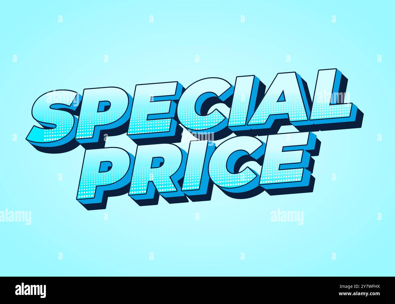 Special price. Text effect design in 3D style with good and eye ...