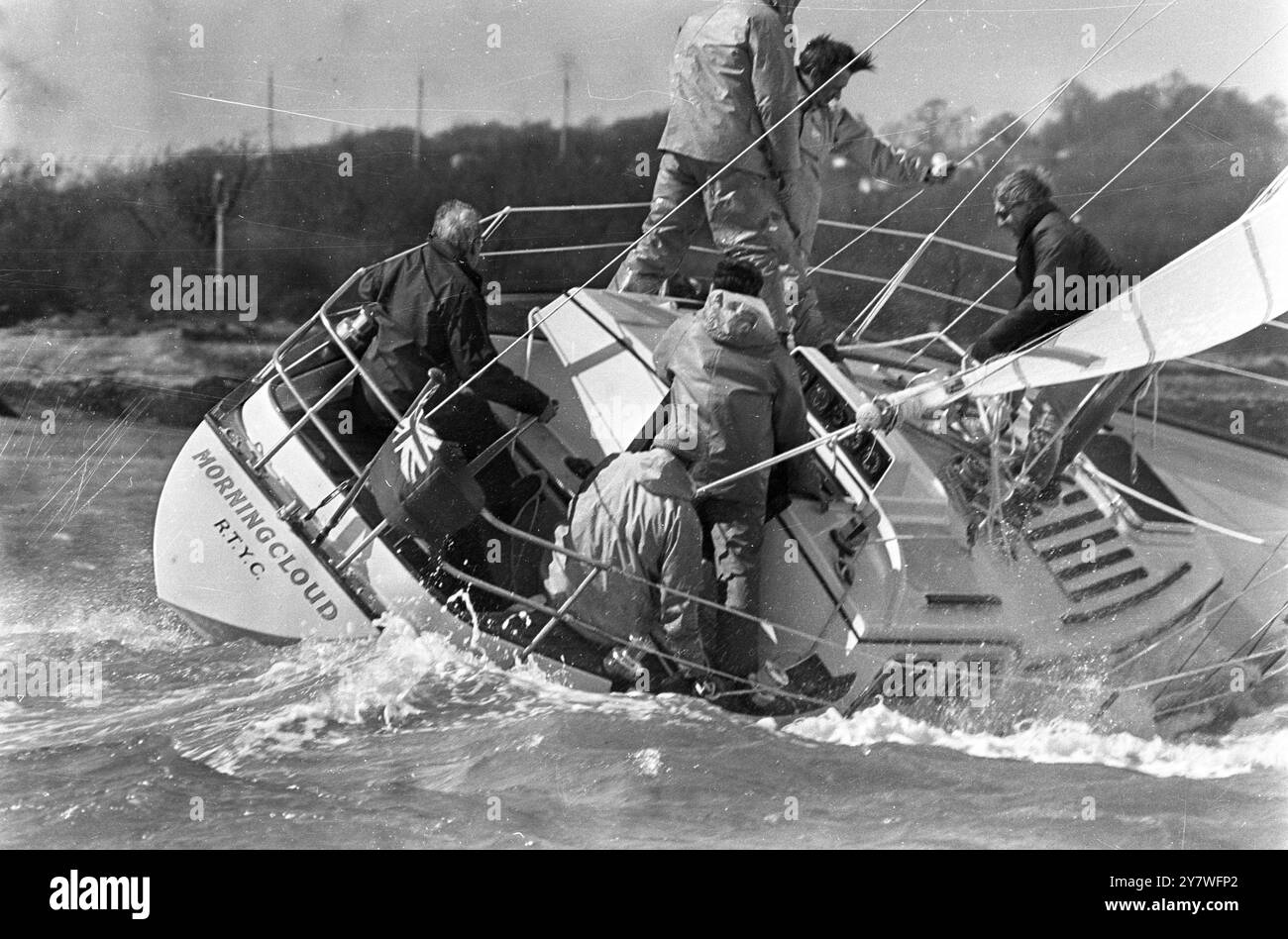 Leader of the Opposition Edward Heath (extreme left) at the helm of his ...