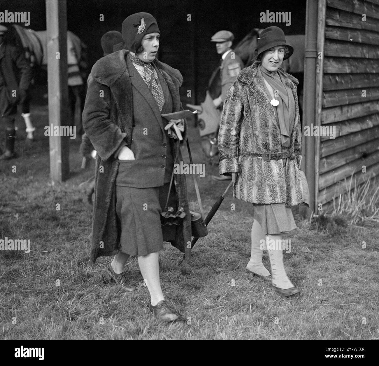 Melton Hunt Meeting at Burton Lazars . Mrs Oscar Guest and Lady Rowena ...