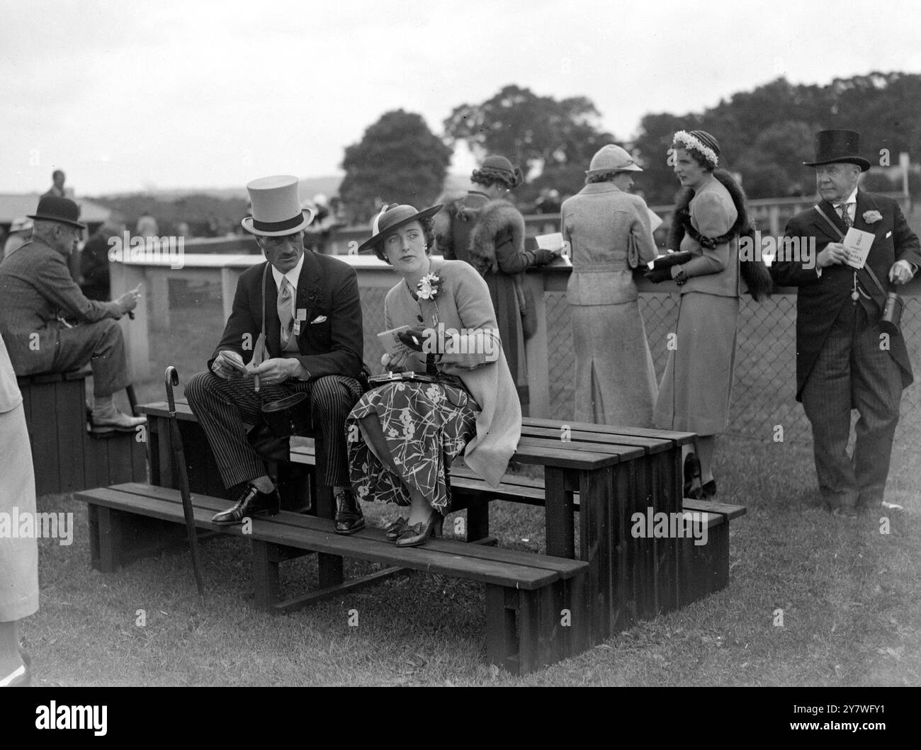 Epsom Summer Race Meeting . The Honourable Dominick Browne and Miss ...