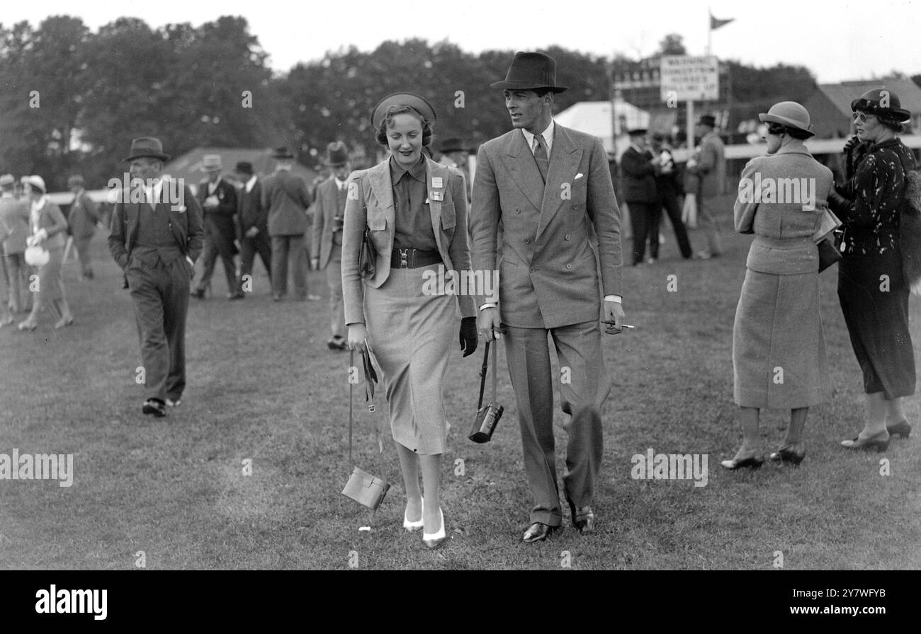 Epsom Summer Race Meeting , Epsom Racecourse , Surrey . Miss Diana ...