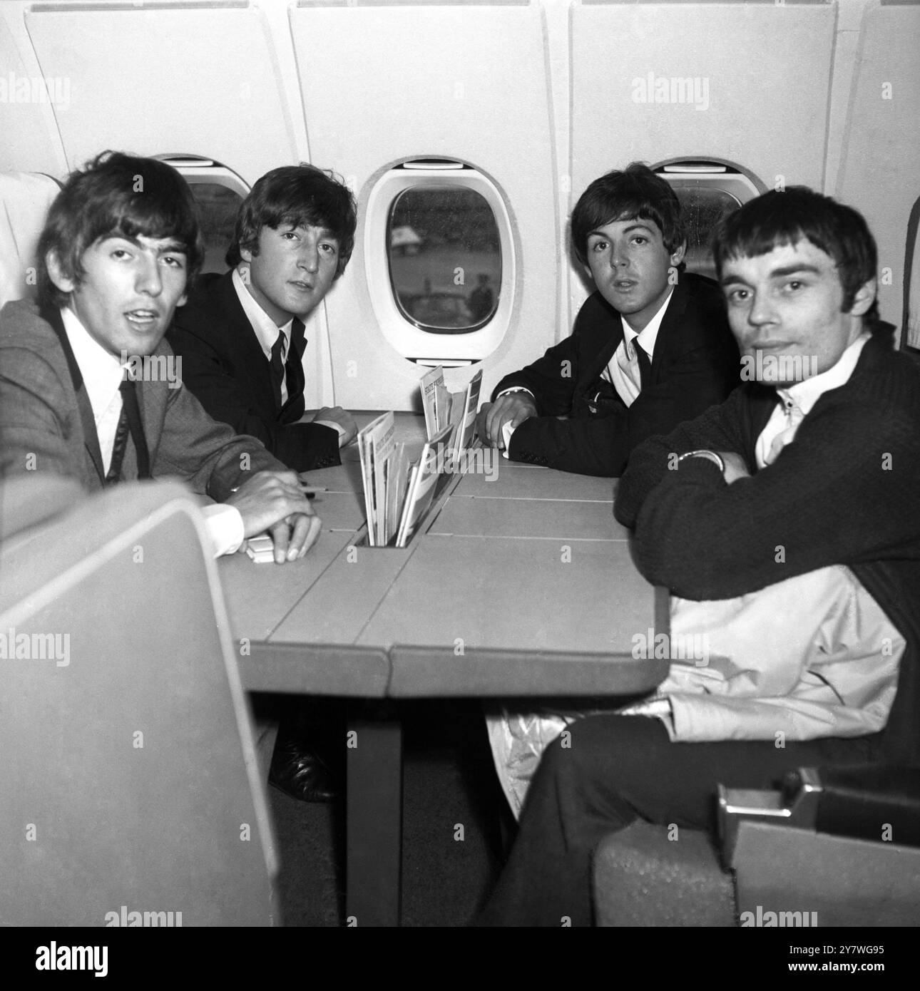 The Beatles John , Paul , George and Jimmy Nicol , replacement drummer ...