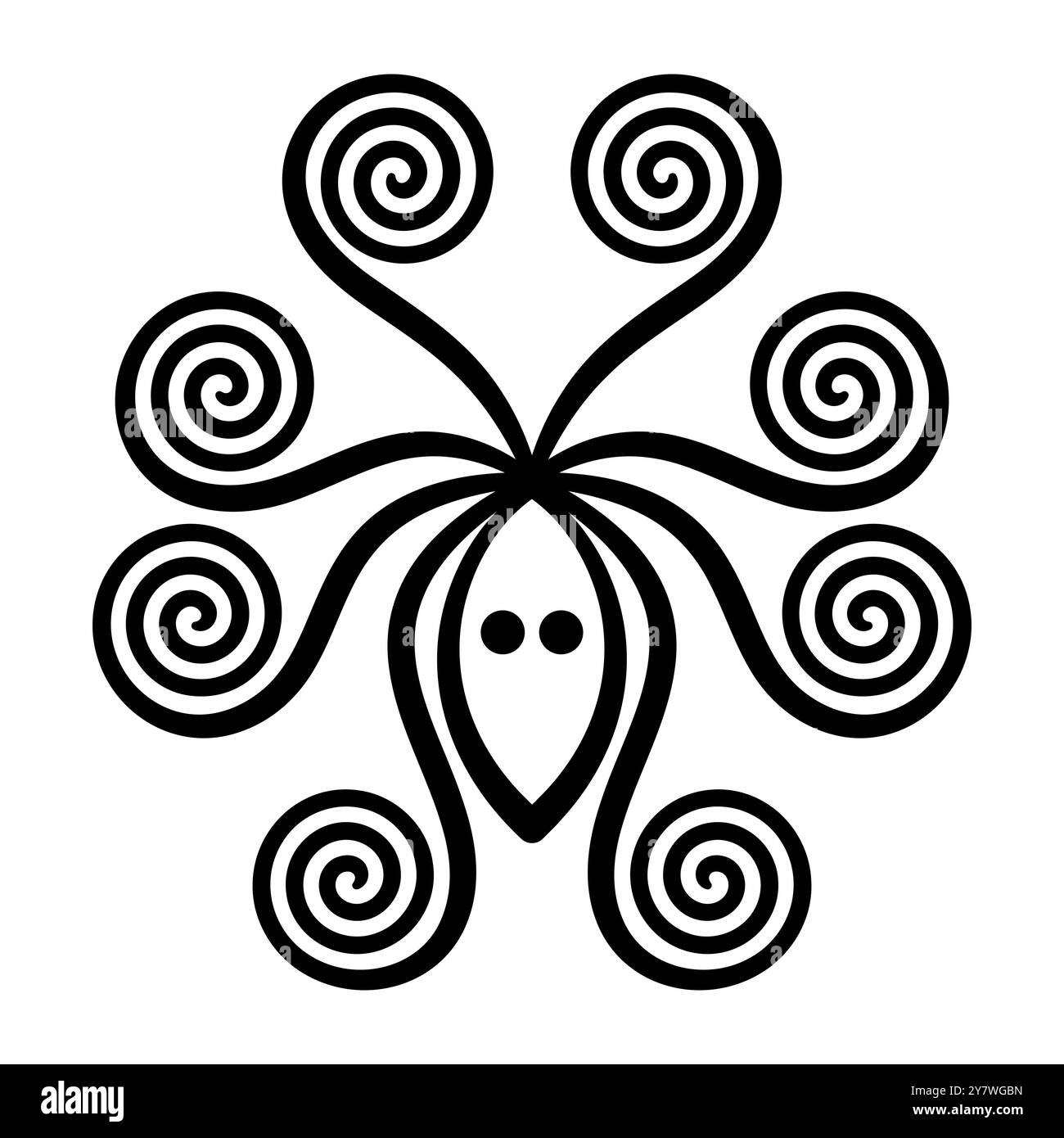 Octopus motif in Minoan Marine style of Ancient Greece. Depiction of an ...