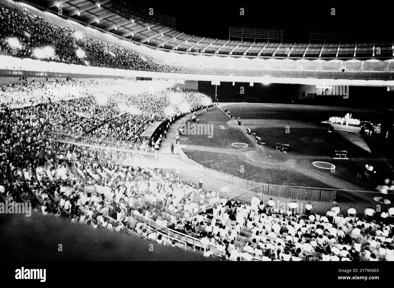 General view of the Beatles concert at the District Stadium in ...