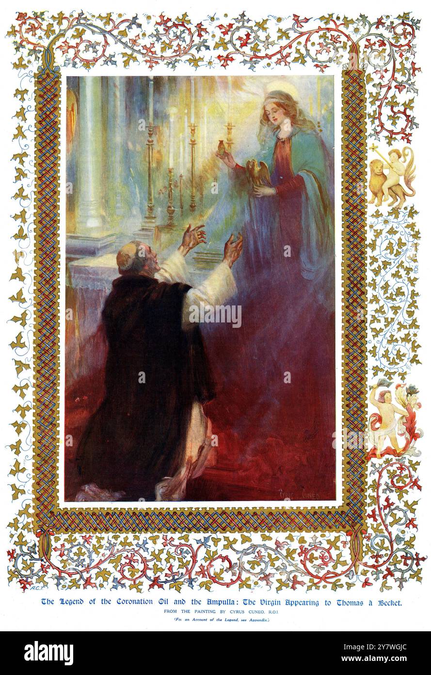 The Legend of the Coronation Oil and the Ampulla : The Virgin Appearing ...