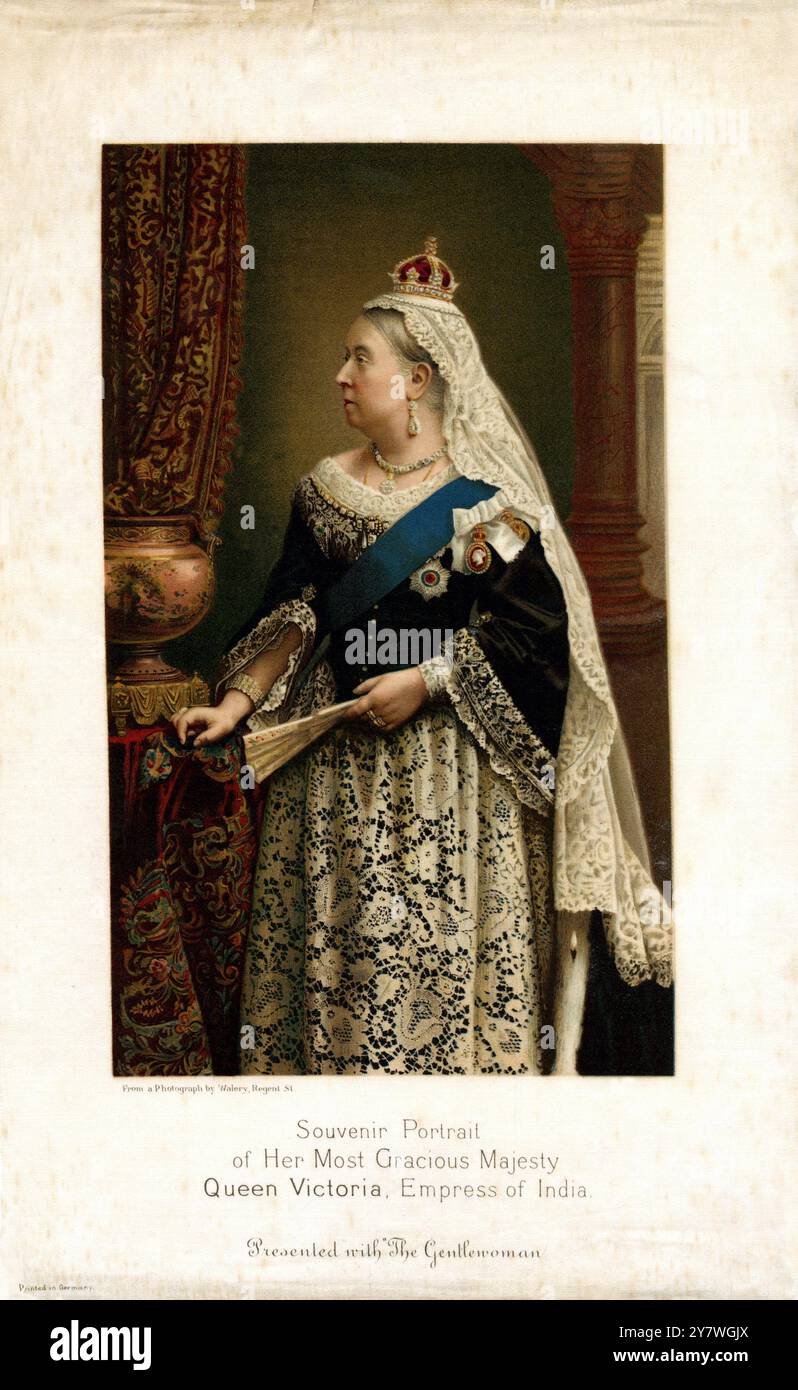 Souvenir portrait of Her Most Gracious Majesty Queen Victoria , Empress ...