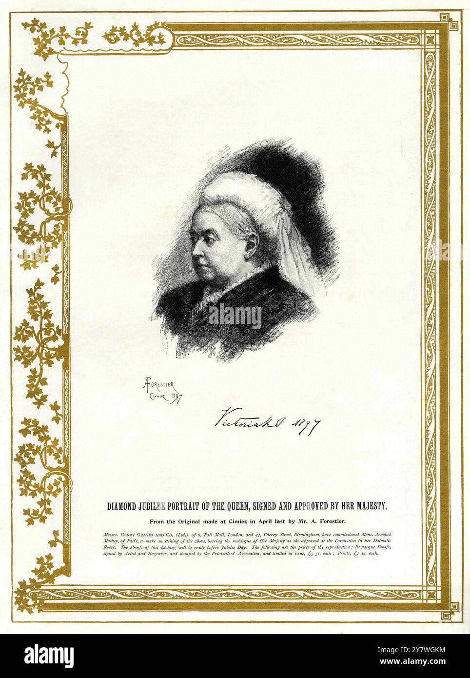 Portrait of Her Most Gracious Majesty Queen Victoria - Diamond Jubilee ...