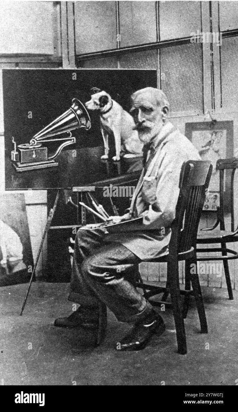 Mr Francis Barraud , English painter . 6 September 1924 Stock Photo - Alamy