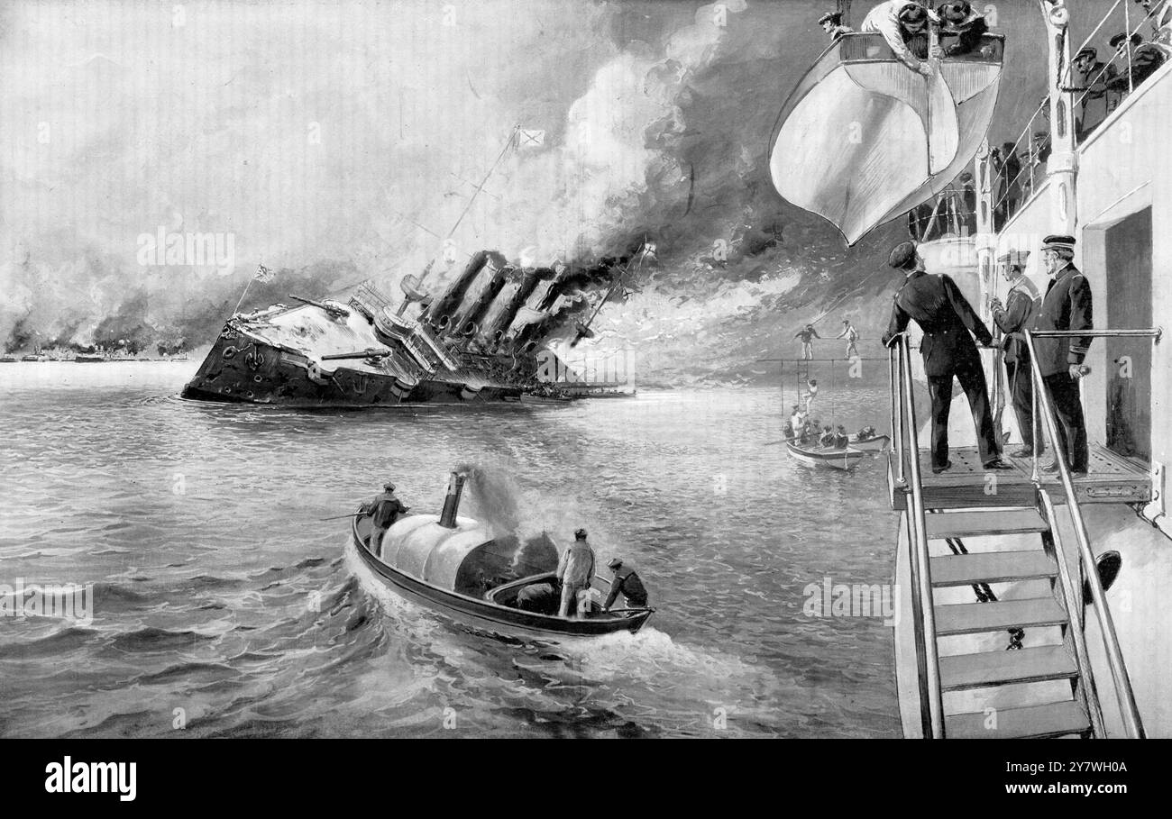 Japanese cruiser ship Black and White Stock Photos & Images - Alamy