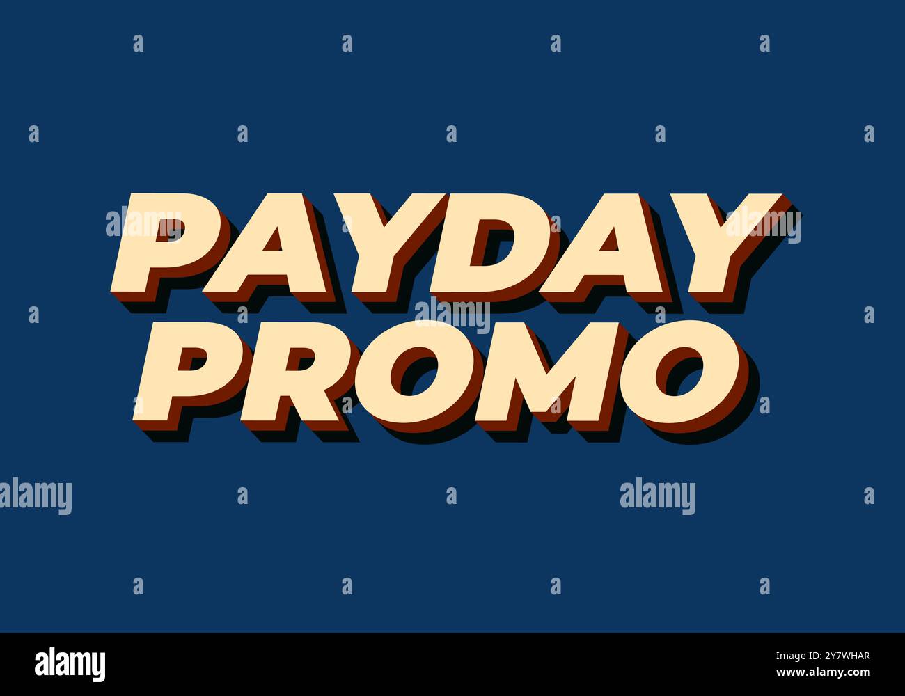 Payday promo. Text effect design in 3D style for sales advertising ...