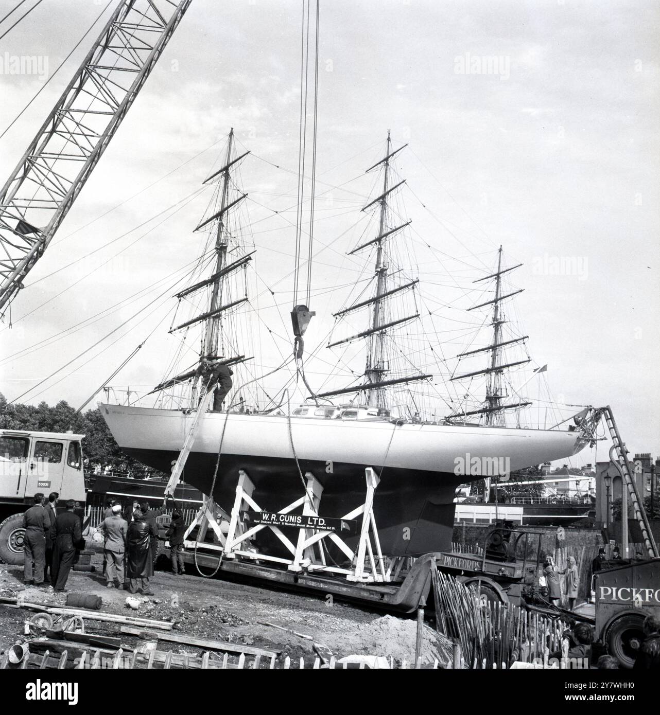 Gipsy Moth IV the yacht in which Sir Francis Chichester sailed round ...