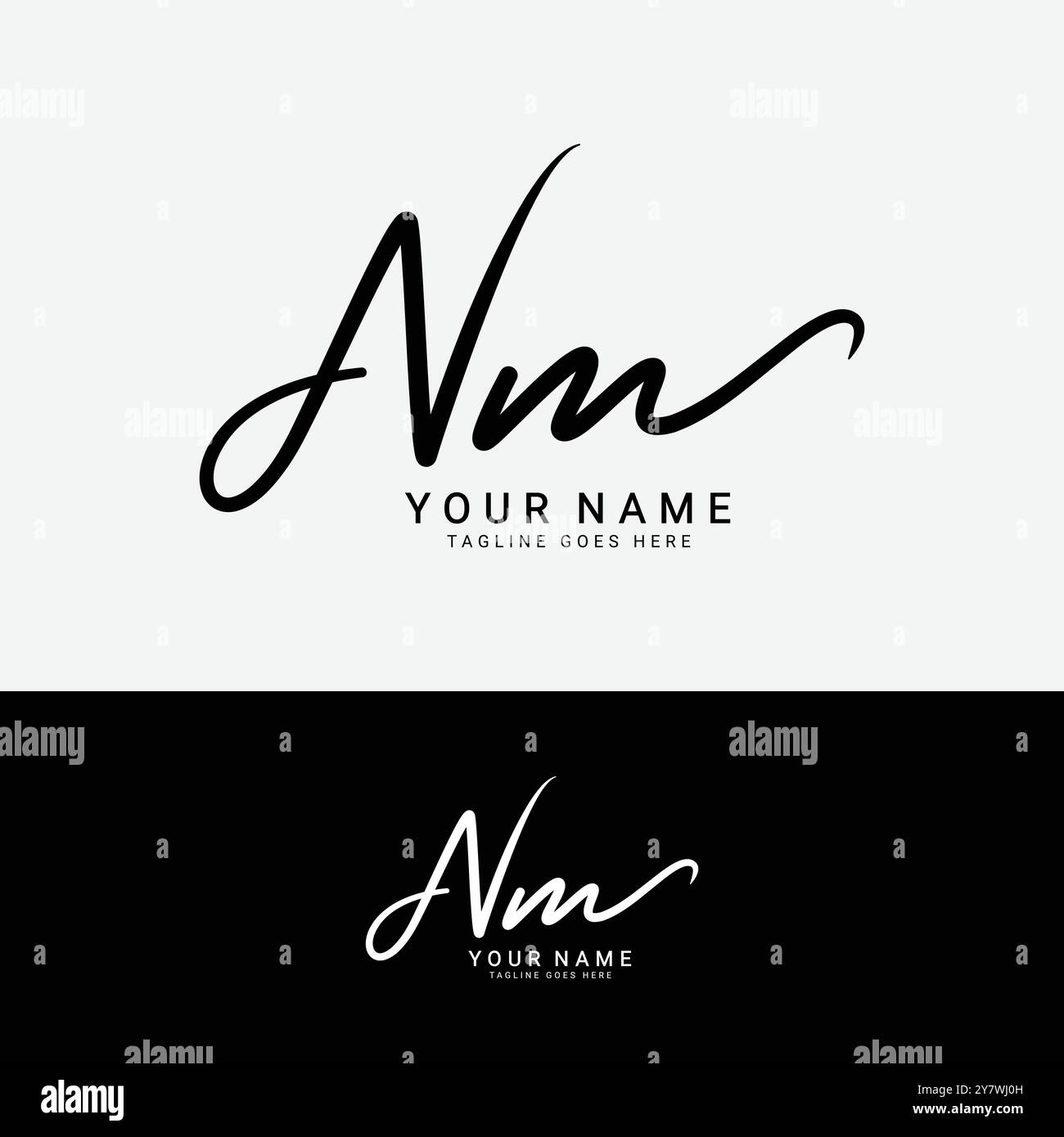 Letter m wedding logo Black and White Stock Photos & Images - Alamy
