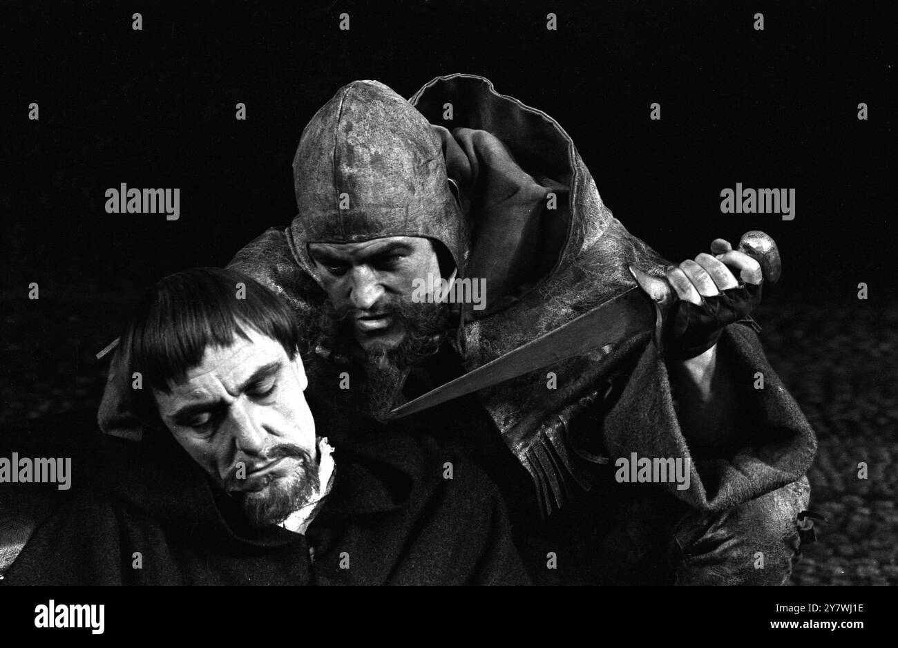 Eric Porter ( left ) , in the title role and Bernard Lloyd in a scene ...