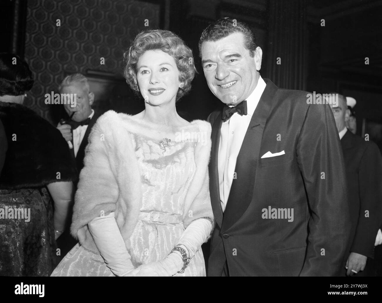 Jack Hawkins and his wife at the European Gala premiere of the MGM epic ...
