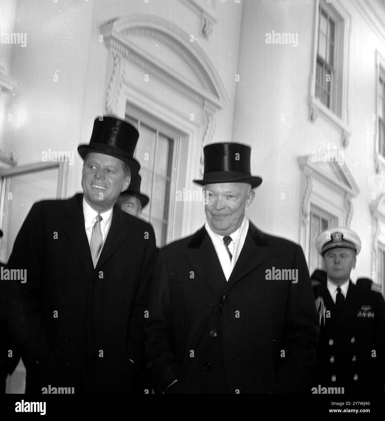 Washington , U . S .A . Outgoing US President Dwight D . Eisenhower ...