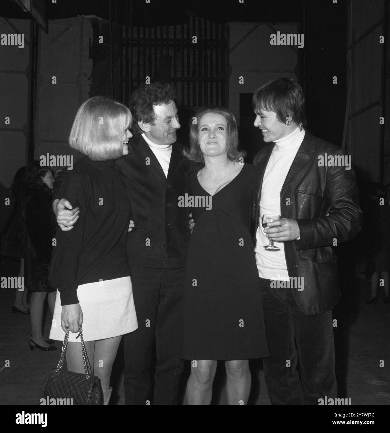 From left to right ; Judy Geeson , Clive Donner , Millicent Martin and ...