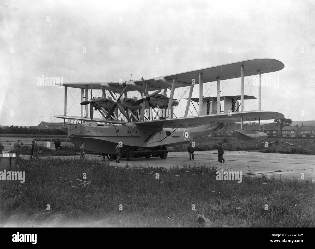 The new Giant Blackburn flying boat , of the " Iris III " type . Brough ...