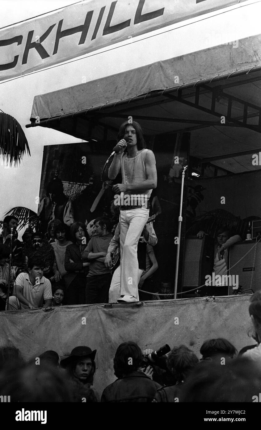 Some of the hysterical and dancing fans who attended the Rolling Stone ...