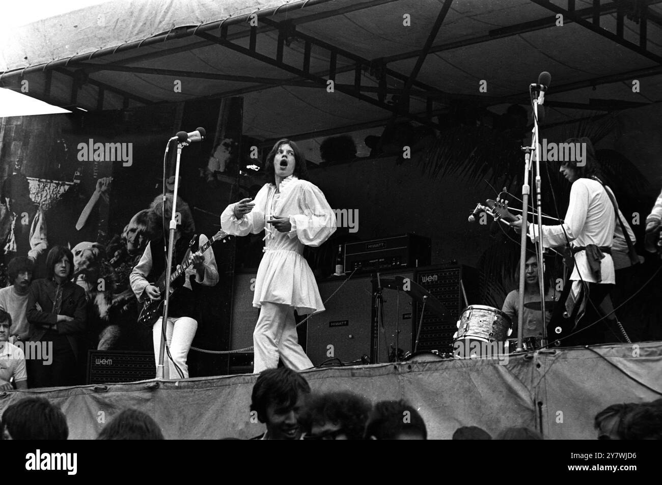Some of the hysterical and dancing fans who attended the Rolling Stone ...