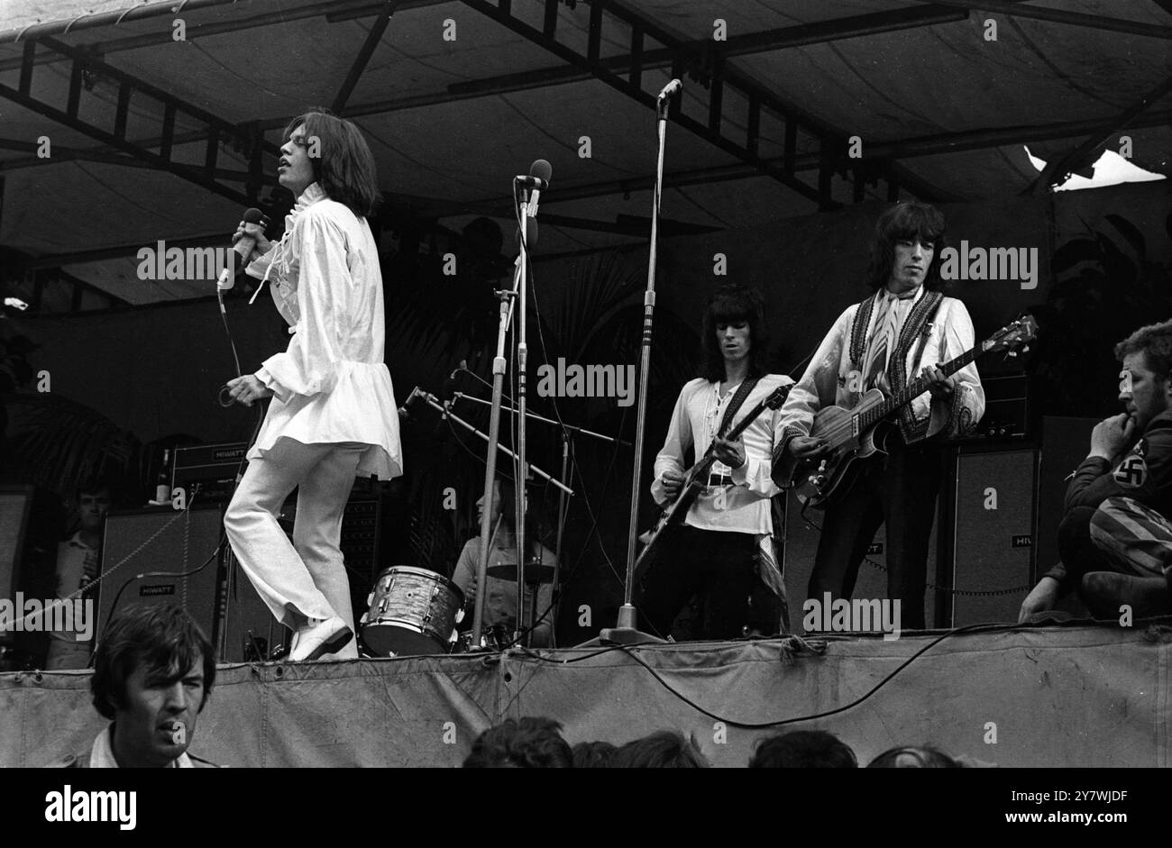 Some of the hysterical and dancing fans who attended the Rolling Stone ...