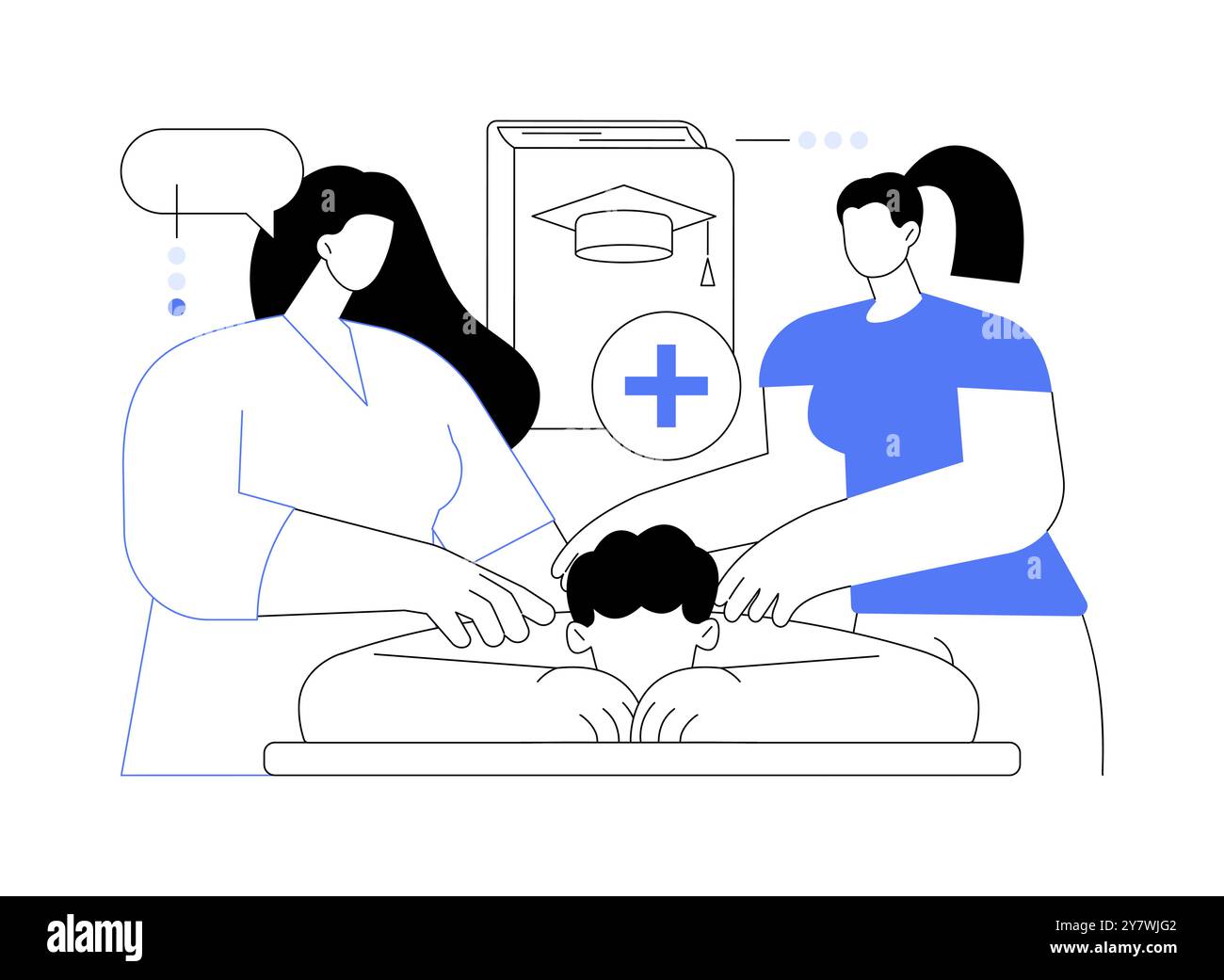 Massage therapy isolated cartoon vector illustrations Stock Vector ...