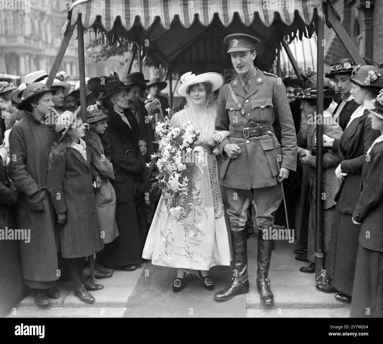 Wedding of Captain J . B . Bolitho and Miss Rosell Lempriere at St ...