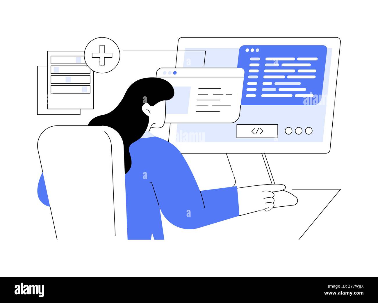 Medical coding isolated cartoon vector illustrations Stock Vector Image & Art - Alamy