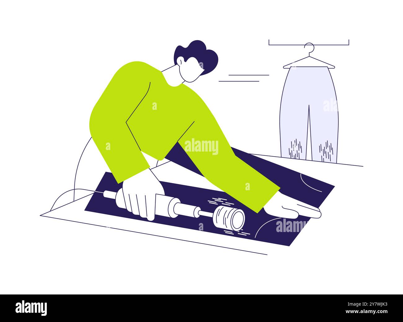 Denim finishing abstract concept vector illustration Stock Vector Image ...