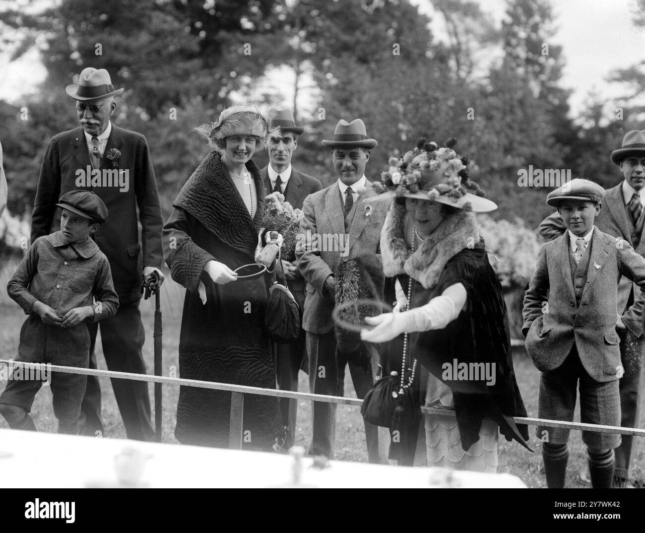 Enham Villlage Centre Fete . Marchioness of Titchfield and the Countess ...
