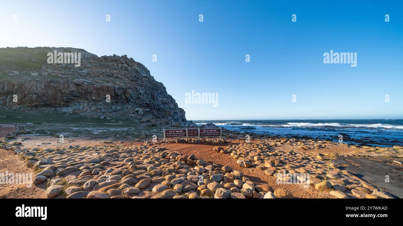 Cape of Good Hope sign, Cape Peninsula, Western Cape, in South Africa ...