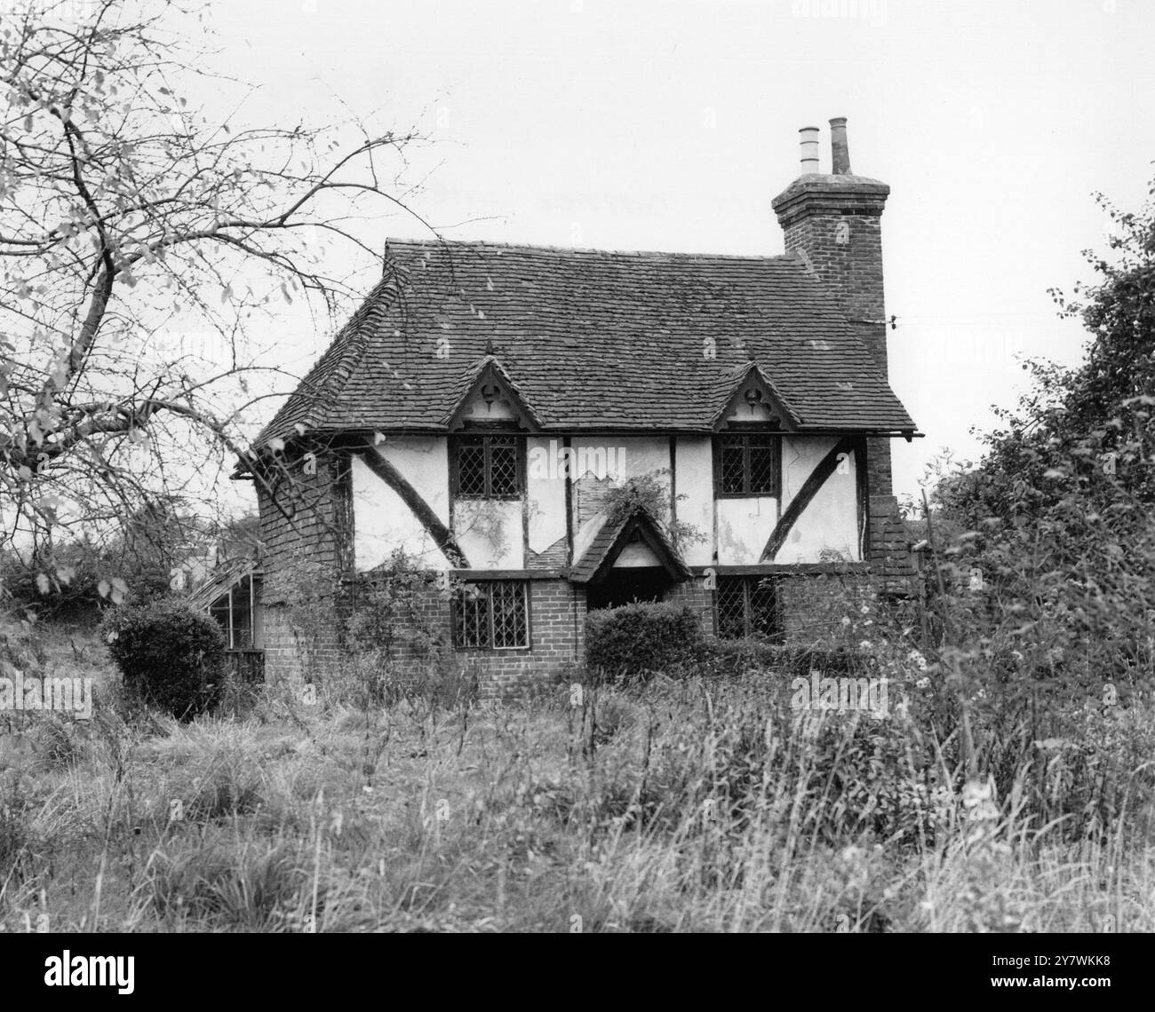 Chippens Bank, Hever, Kent, as a derelict cottage before John Topham ...