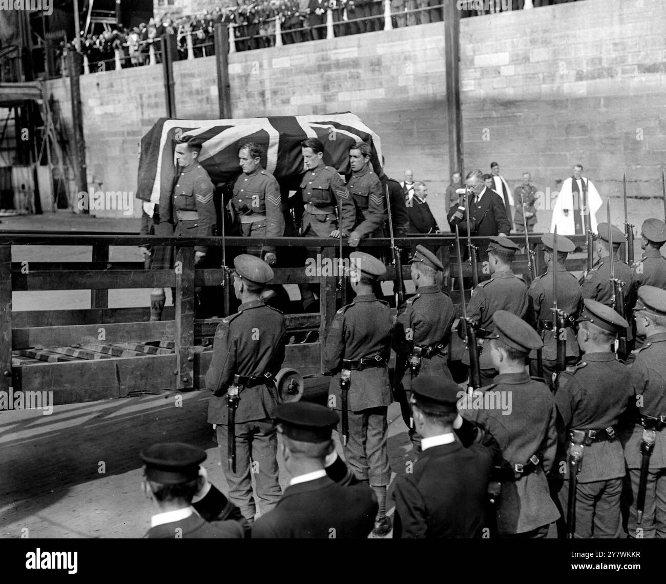 Bringing the Body of the Late Captain Fryatt from Belgium to England ...