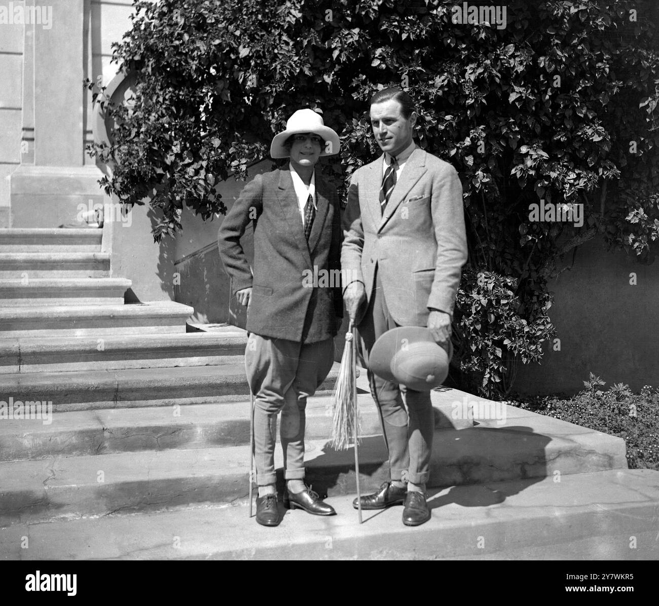 The Cairo Season : Off for a ride , Sir Philip and Lady Pearson at the ...