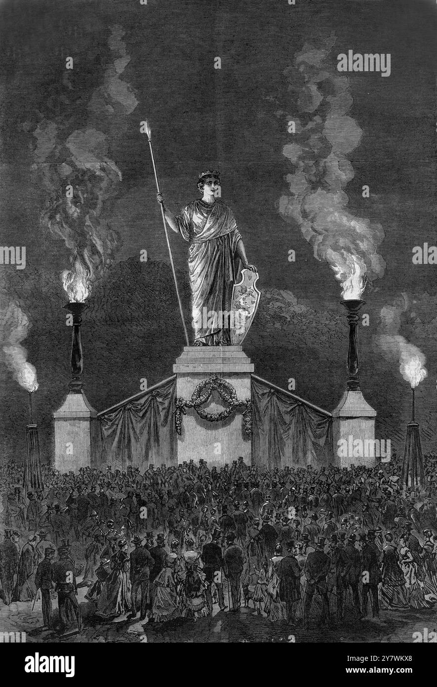 Danish Royal Marriage : A colossal allegorical statue of Denmark in the ...