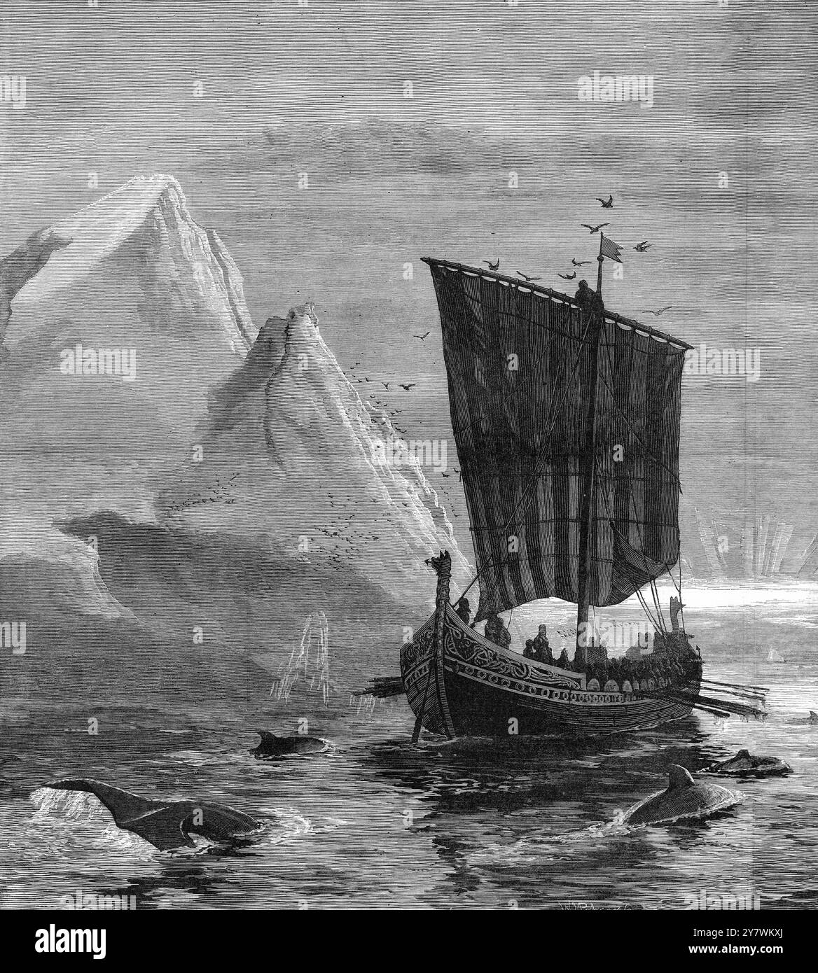 The Discovery of Greenland by King Eric the Red , AD 983 , by Carl ...