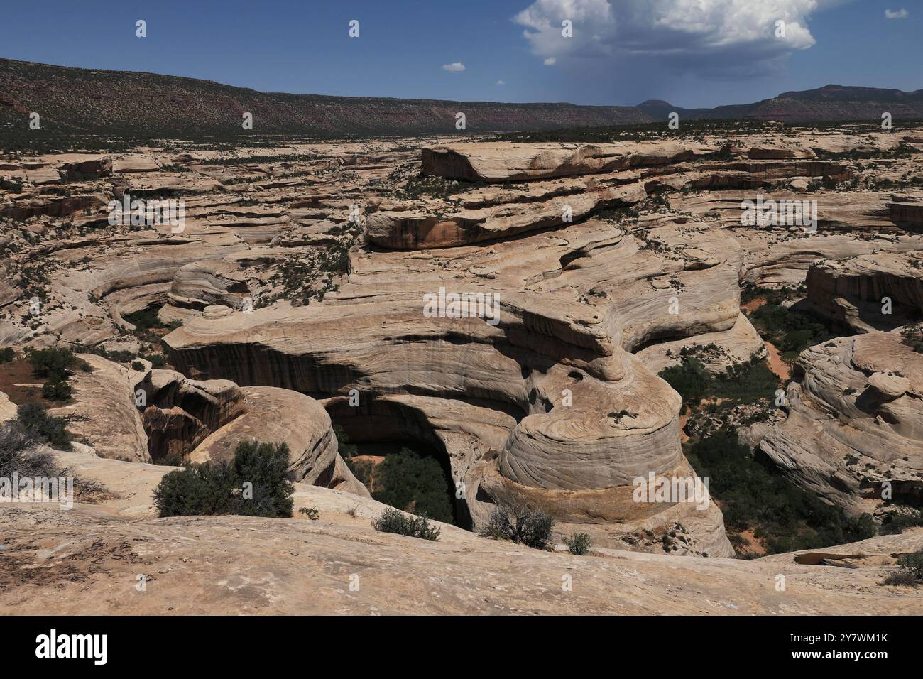 Horse Collar Overlook and Sipapu Bridge, Natural Bridges National ...