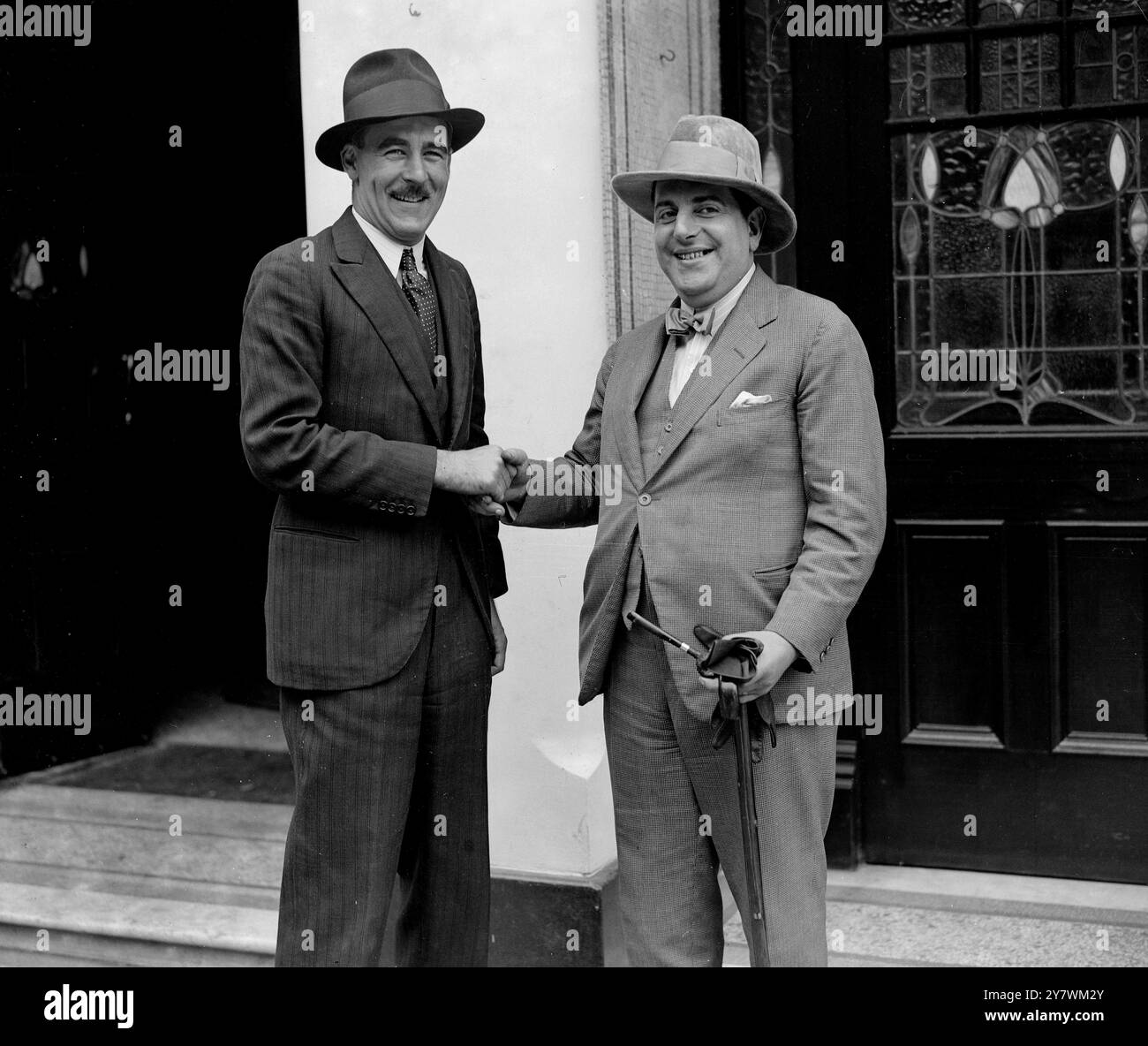 Actor Mr Austin Trevor ( of ' Fallen Angels ' ) and Mr Ridgeway ...