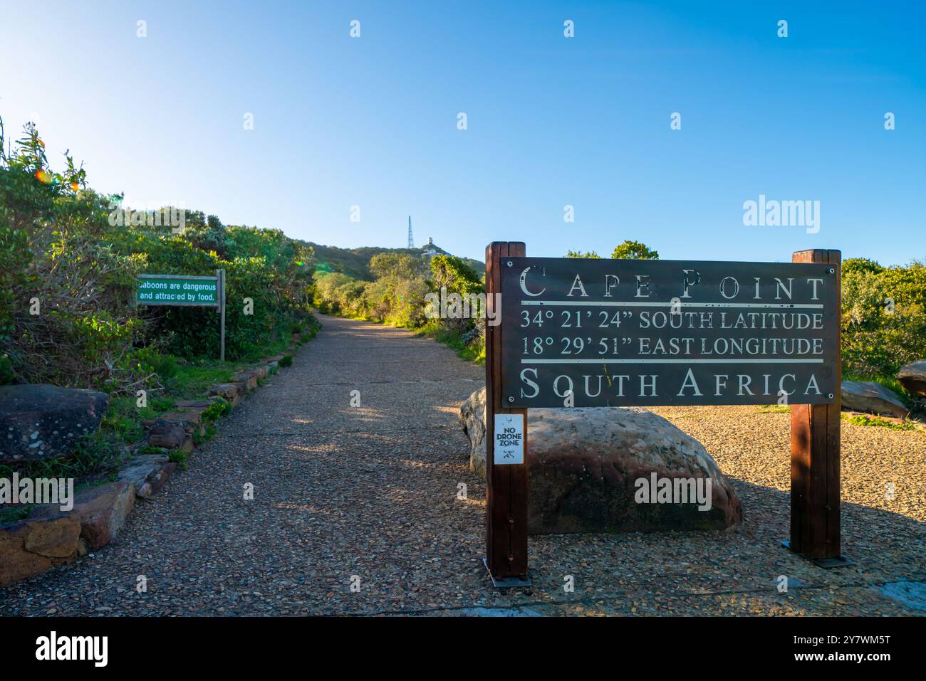 Cape of Good Hope sign, Cape Peninsula, Western Cape, in South Africa ...