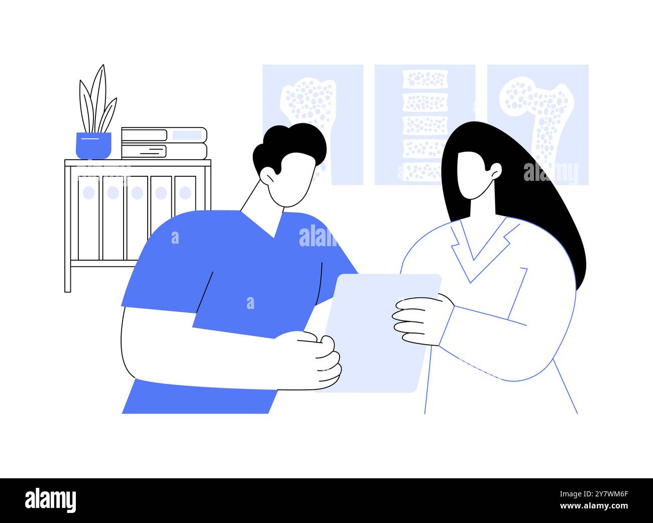 Clinical courses isolated cartoon vector illustrations Stock Vector ...