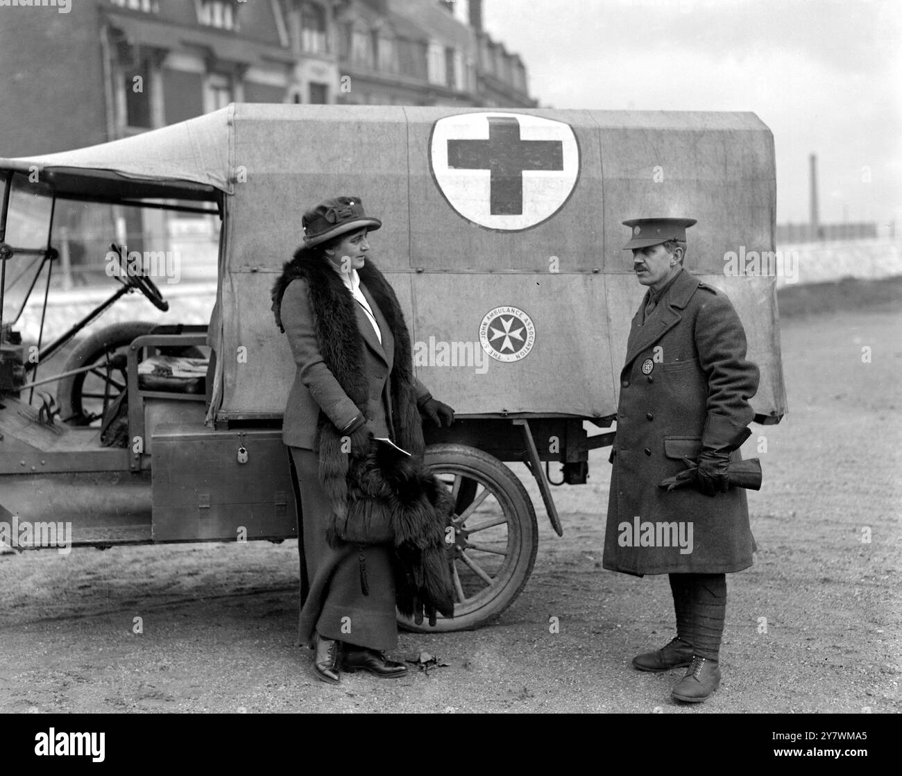 Miss Maxine Elliott during her Red Cross Work in France and Belgium ...