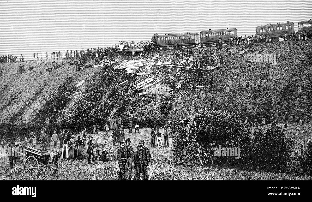 The Railway Disaster Near Armagh , North Of Ireland . Wreck of the ...