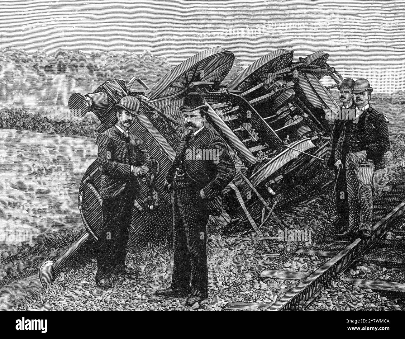 The Railway Disaster Near Armagh , North Of Ireland . Wreck of the ...