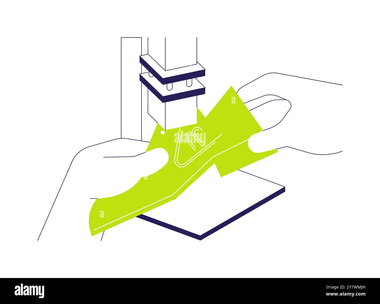 Shoe stamping abstract concept vector illustration Stock Vector Image ...