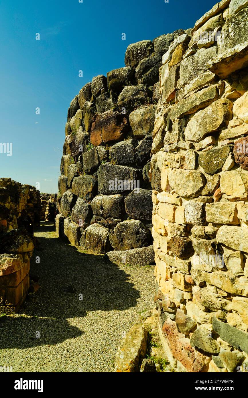 Archaeological area Nuraghe of Barumini. UNESCO heritage site. Province ...