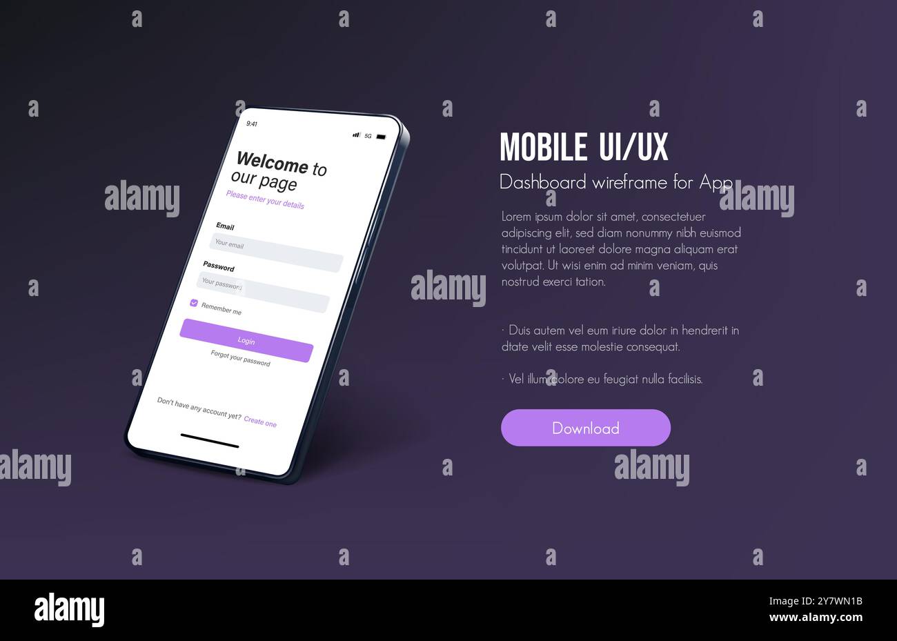 Smartphone UI app. Phone screens for shop application. Mobile interface ...