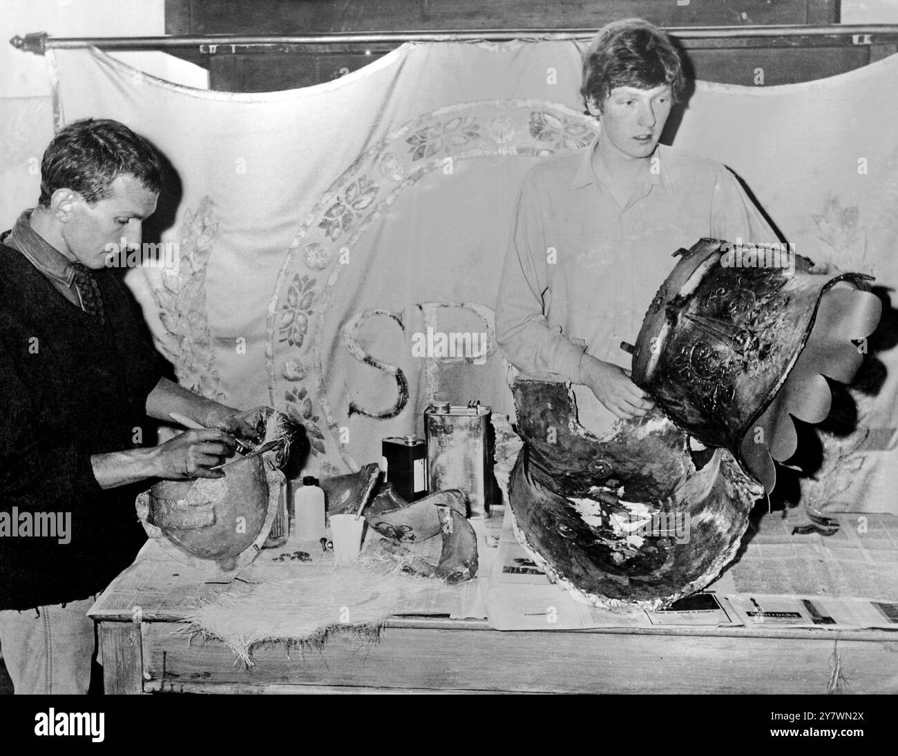 Guy Hodgkinson (right) 20 , property master of the Playhouse Theatre ...